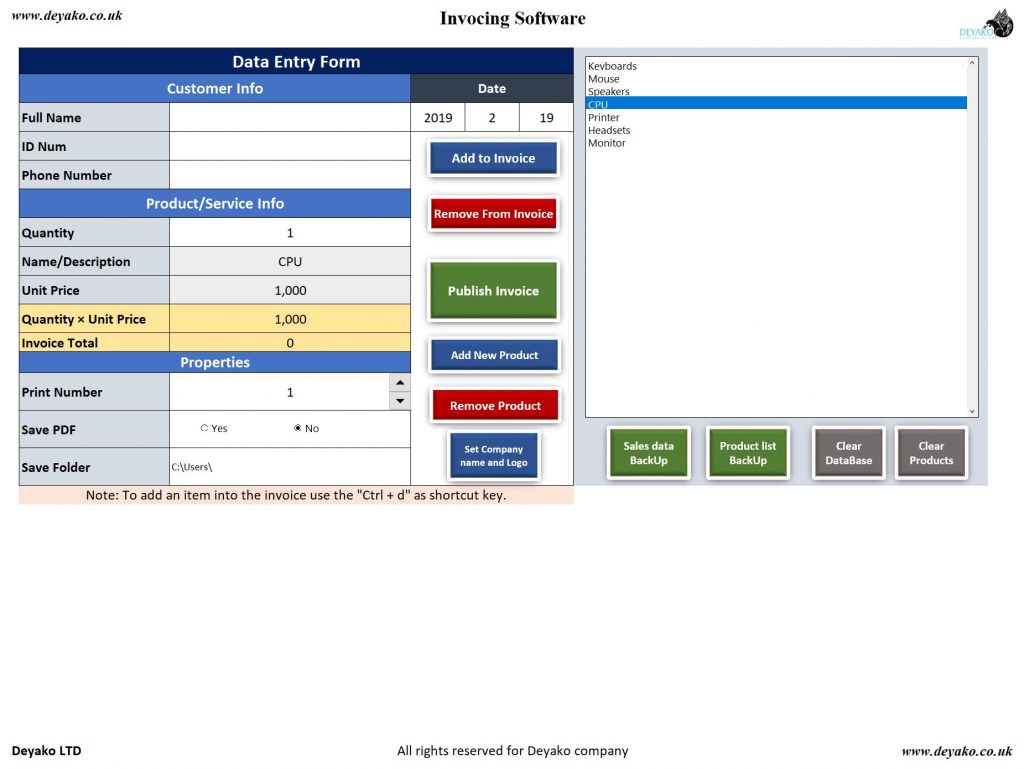 Invoicing – Invoice Management Software - Deyako